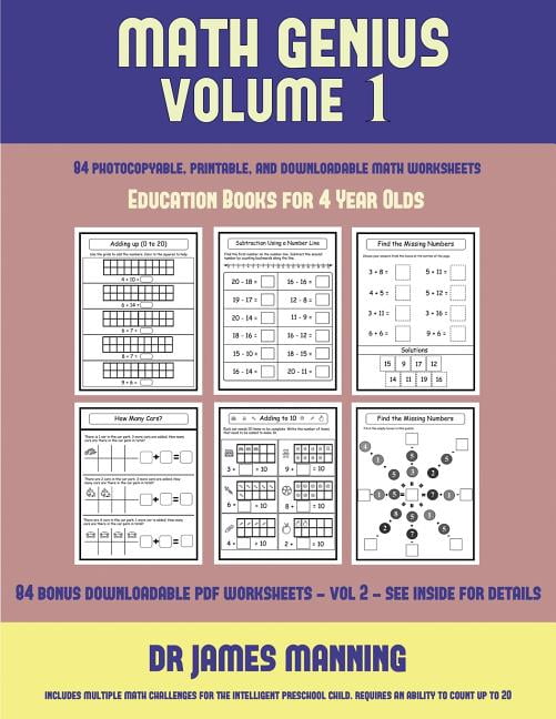 Education Books for 4 Year Olds: Education Books for 4 Year Olds (Math ...