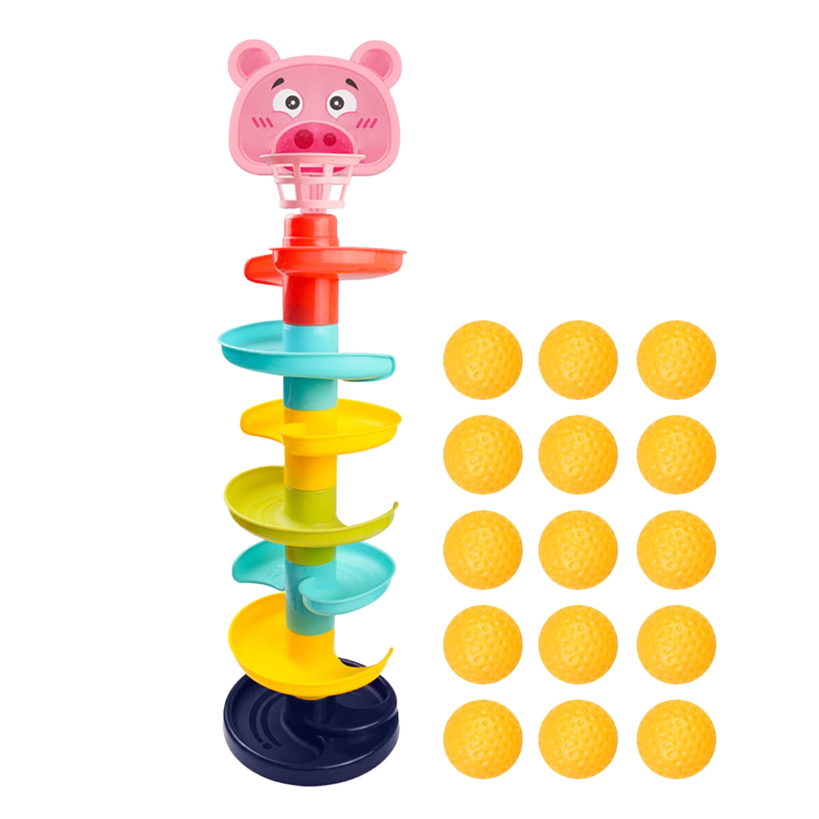 Education Children's Track Turns Rolling Gliding Towers Overlapping ...