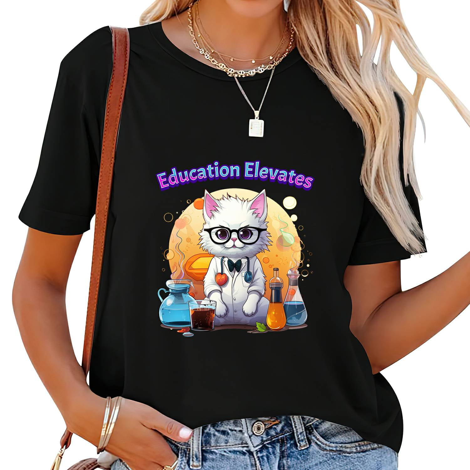 Education Elevates Back to School Gifts Women's Fashionable Short ...