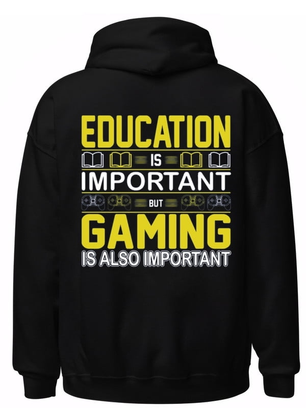 Education Gaming funny hoodies game mens hooded sweatshirt black ...