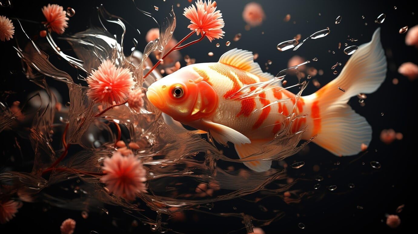 Education Intellectual Toy Puzzle 1000 Pieces Japanese Koi Fish Wooden ...