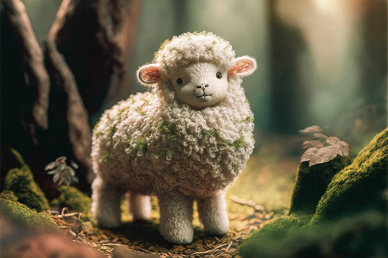 Education Intellectual Toy Puzzle 1000 Pieces Lamb Livestock Animal ...