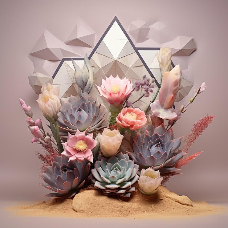 Education Intellectual Toy Puzzle 1000 Pieces Orchids and Succulent ...