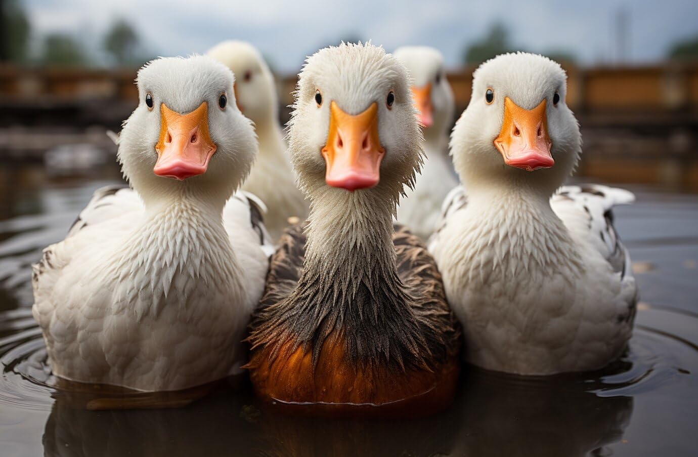 Education Intellectual Toy Puzzle 1000 Pieces Types of Duck Wooden ...