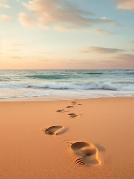 Education Intellectual Toy Puzzle 500 Pieces Footprints in The Sand ...