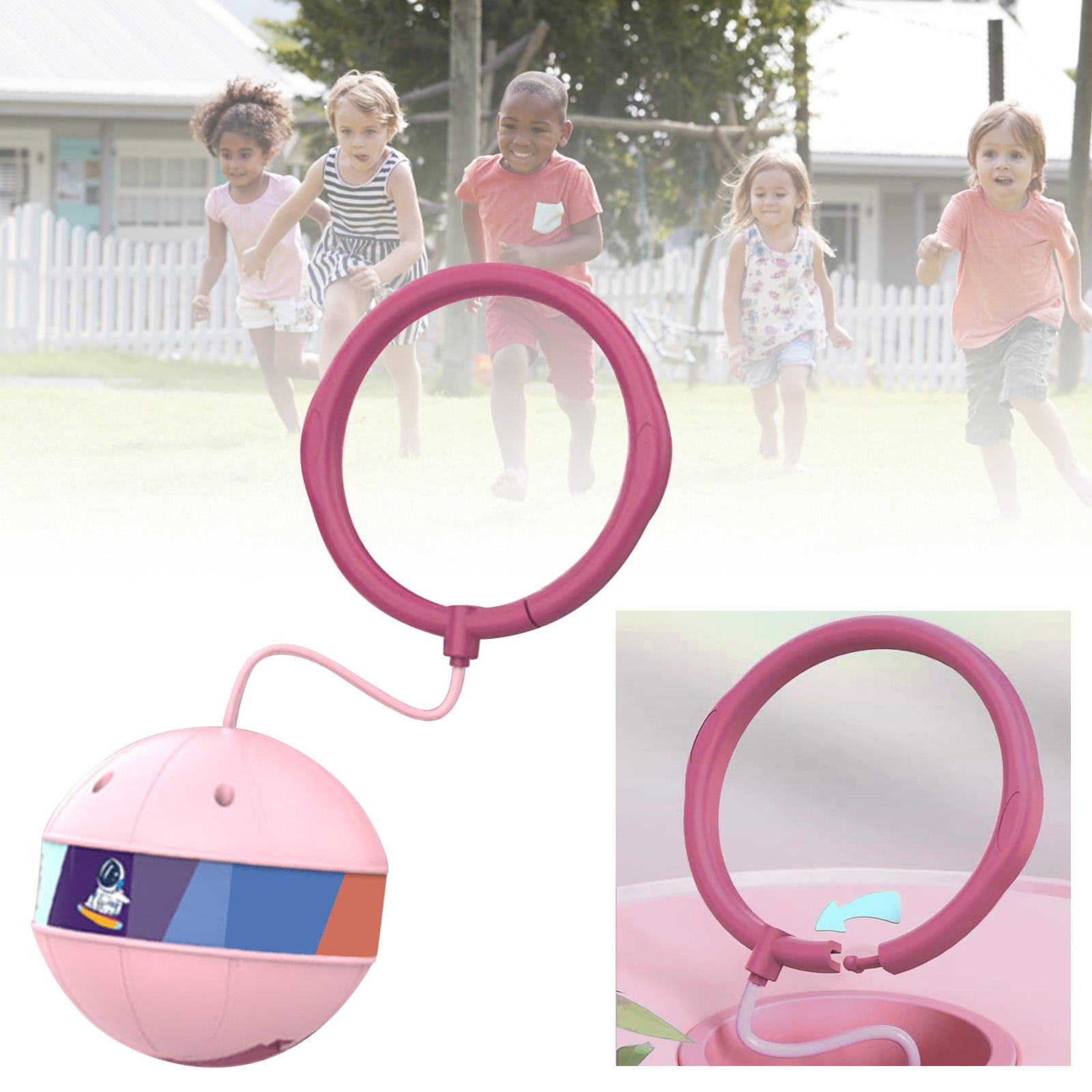Education Jump Glowing Bouncing Luminous One Legged Swinging Ankle Toy ...