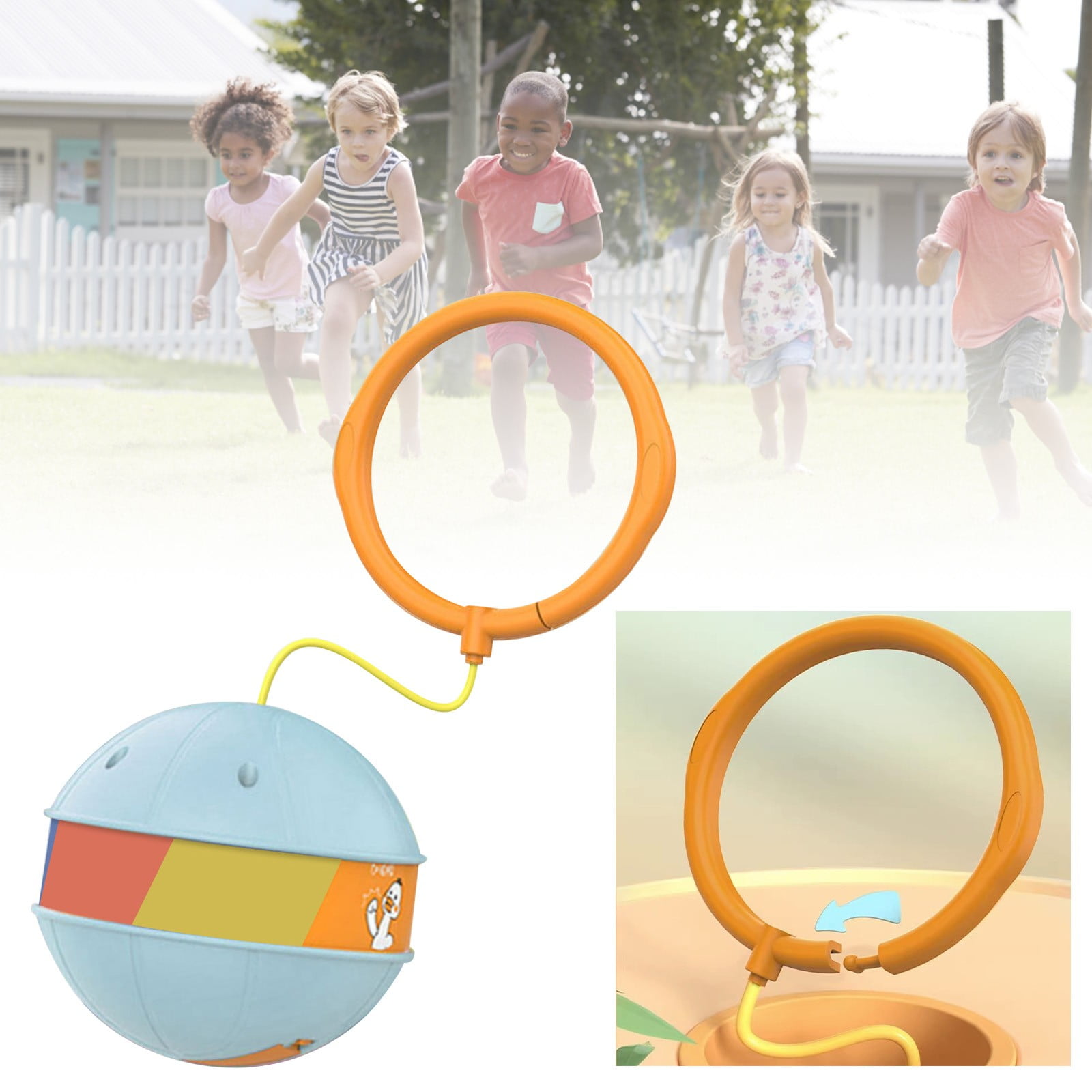 Education Jump Glowing Bouncing Luminous One Legged Swinging Ankle Toy ...