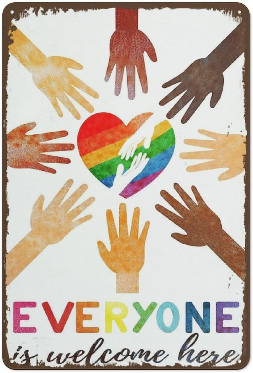 Education Metal Sign,Everyone Is Welcome Here Poster Laminated ...