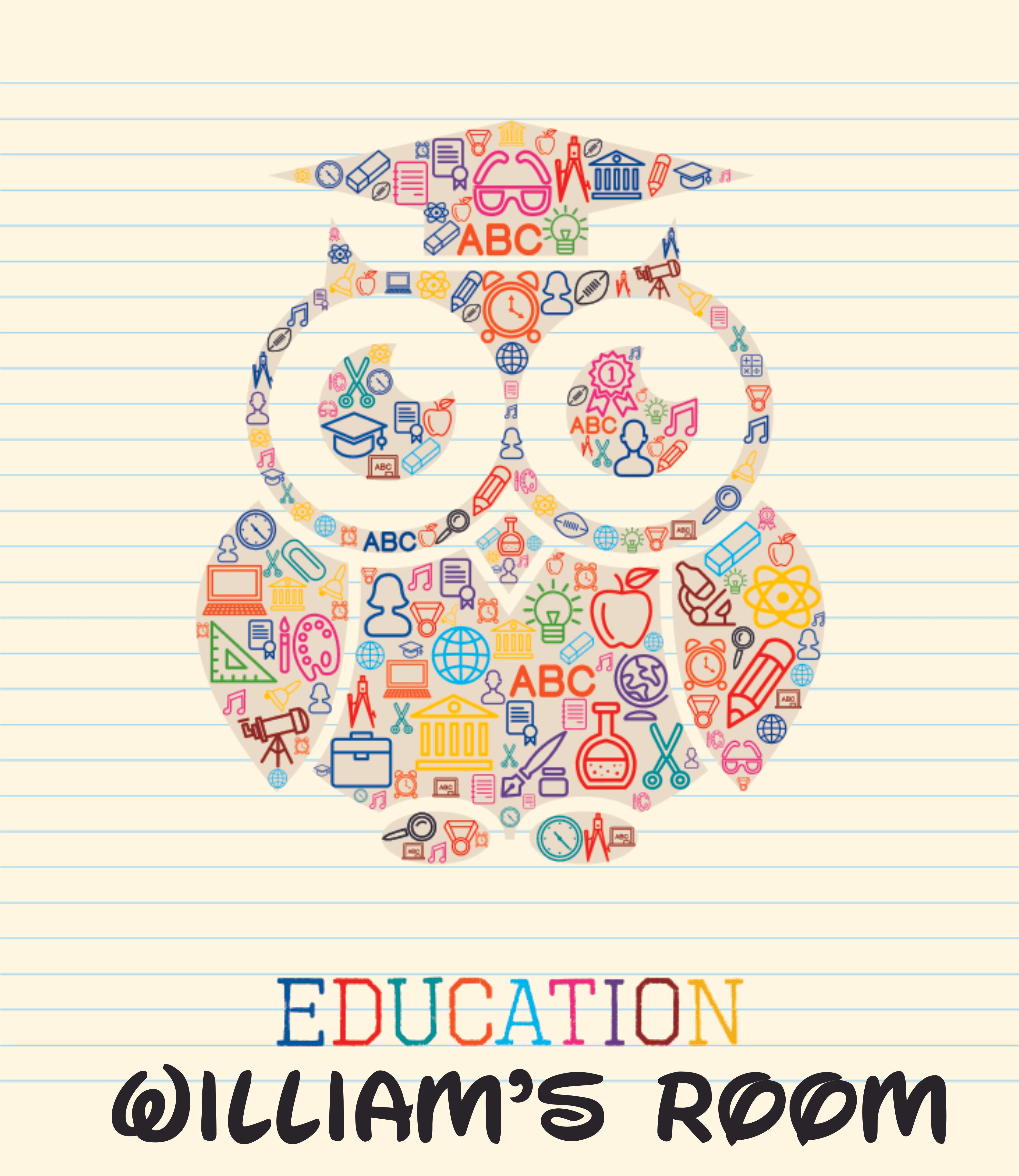 Education Owl School Knowledge Wall Decal - Custom Vinyl Wall Art ...