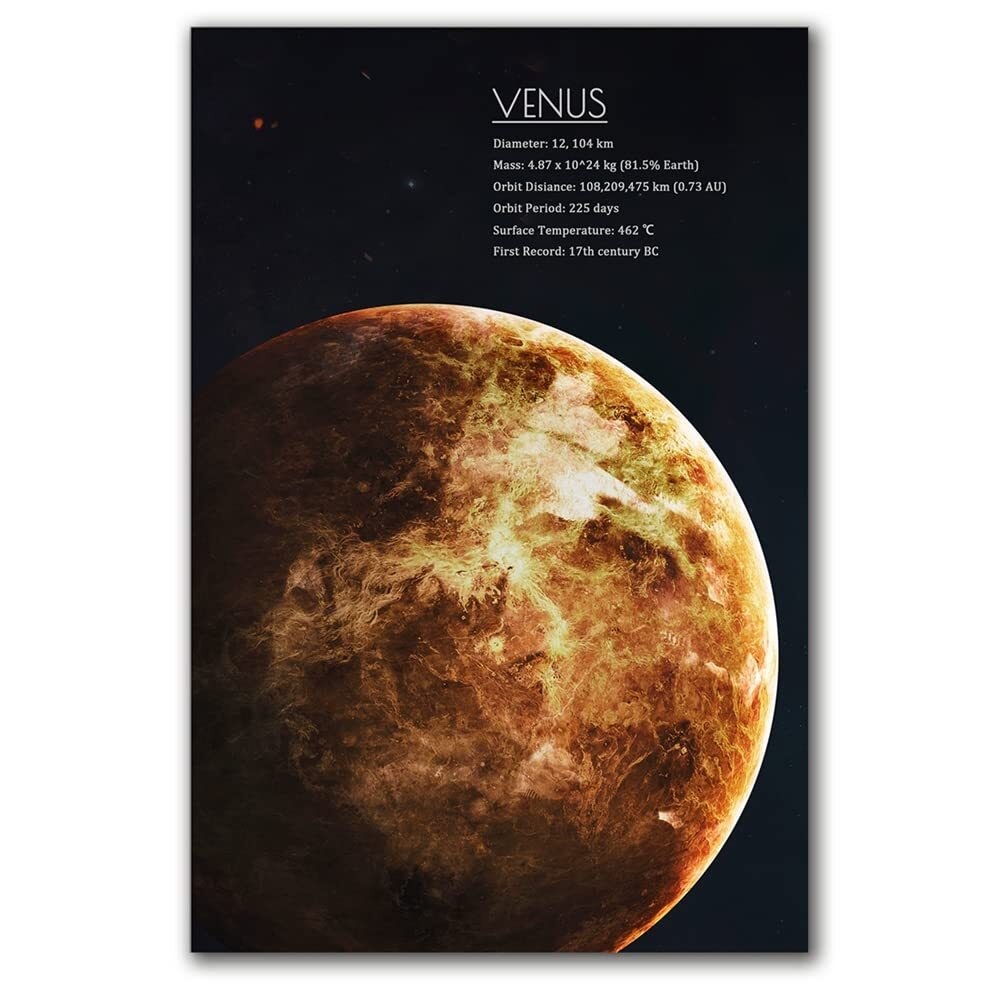 Education Poster The Solar System 3 Wall Art Sun Space Poster Classroom ...