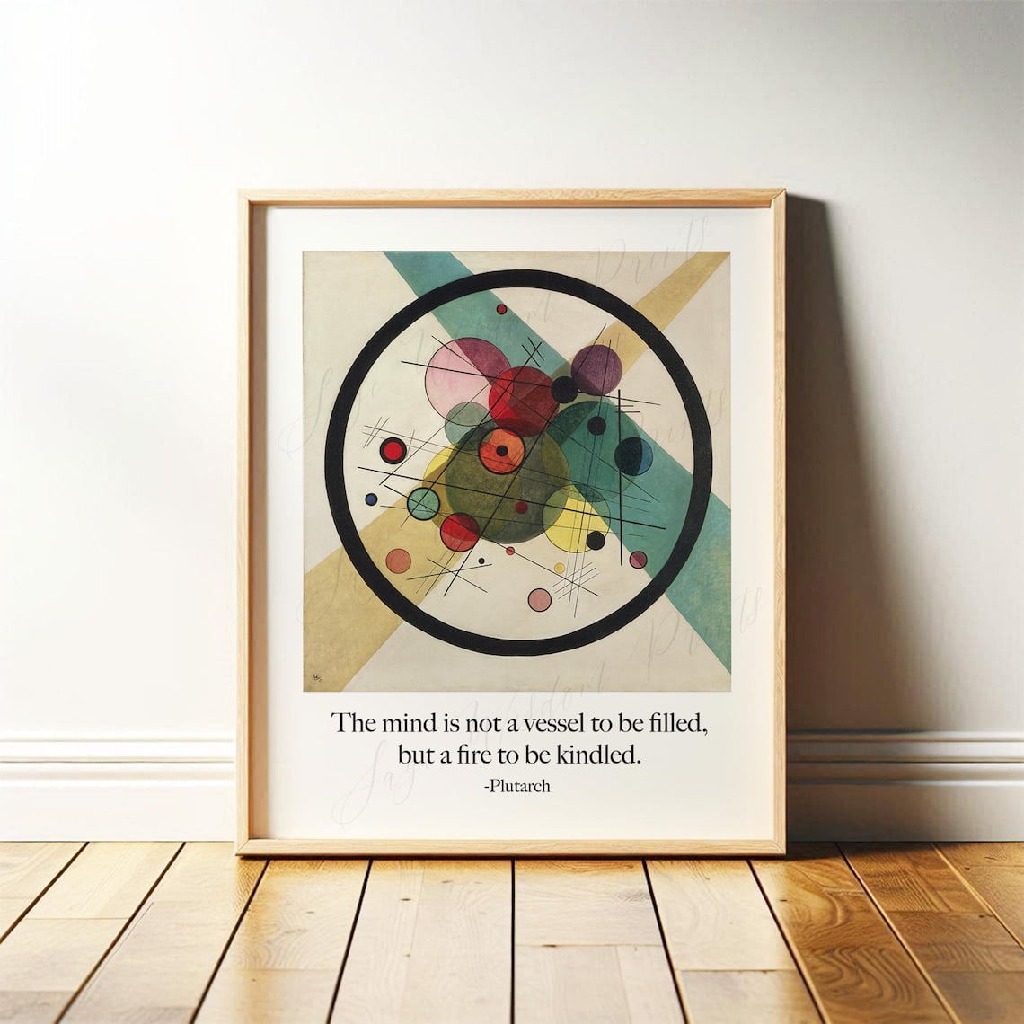 Education Quote, Classroom Decor, Mind Is Not Vessel To Be Filled, Gift ...