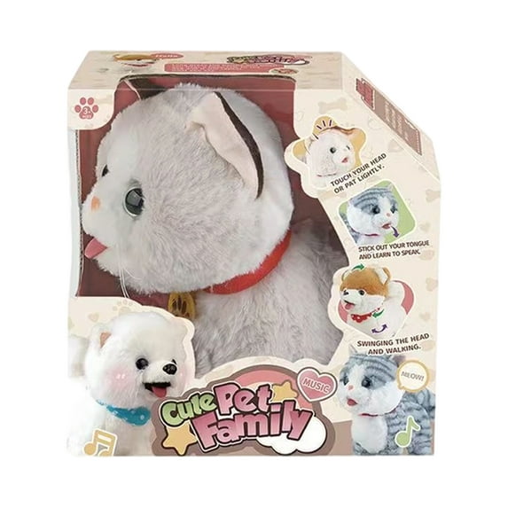 Education Stuffed Robot Pet Toy With Motion Activation Realistic Sound ...