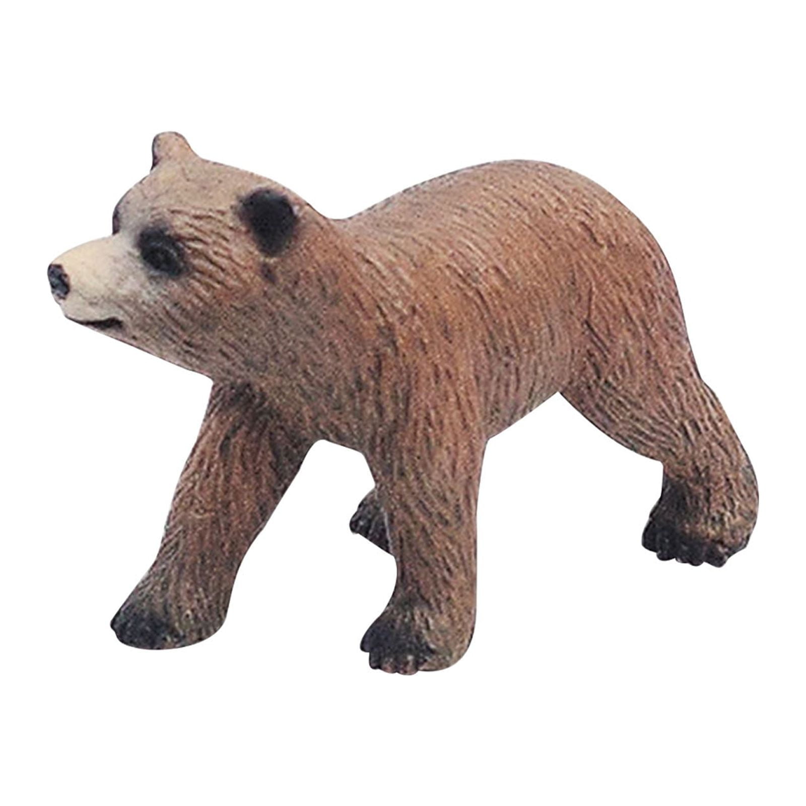Education Toys Grizzlys Model Solid Brown Bear Standing Posture Female ...