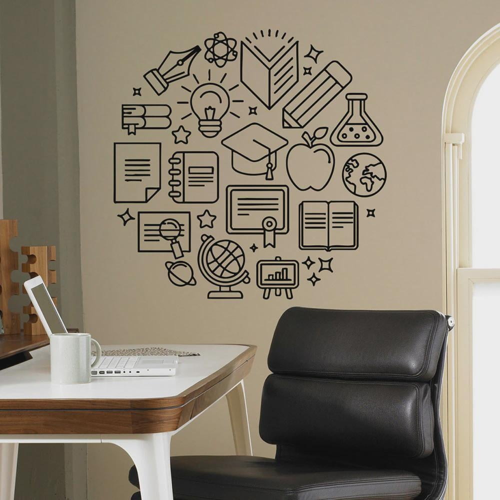 Education Wall Decal School Library Classroom Kids Bedroom Study ...