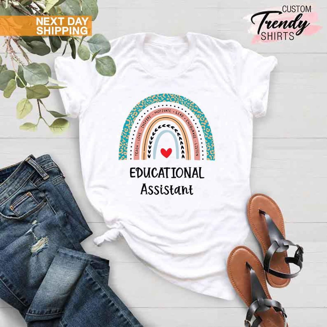 Educational Assistant Shirt, Teacher Assistant Gift, Instructional ...