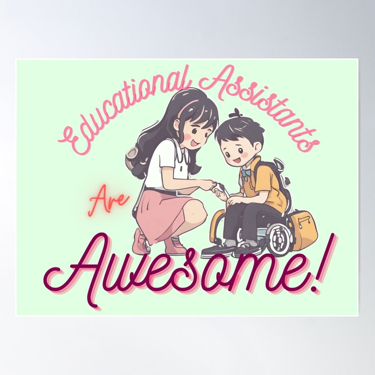 Educational Assistants Are Awesome, Green Background, Eas, Special ...