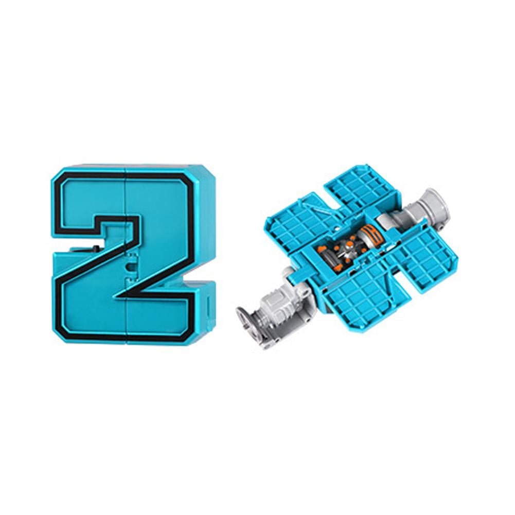 Educational Blocks Action Figure Transformation Number Robot ...