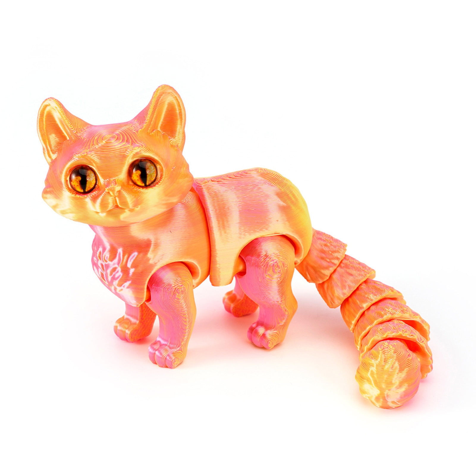Educational Cat Toy 3d Printed Cat Figurine with Movable Joints ...
