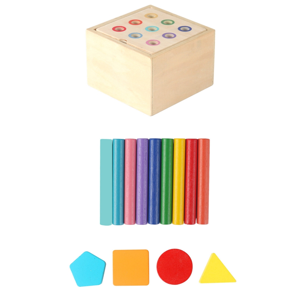 Educational Coin Box Toy Colorful Shape Color Pairing Game Early ...