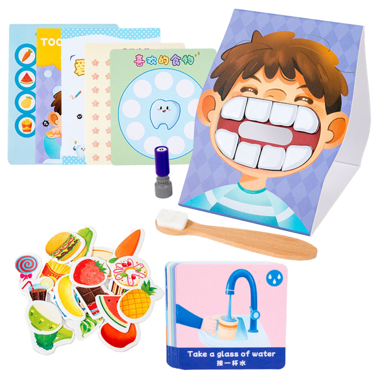 Educational Dental Care Toy Set for Kids Interactive Tooth Brushing ...