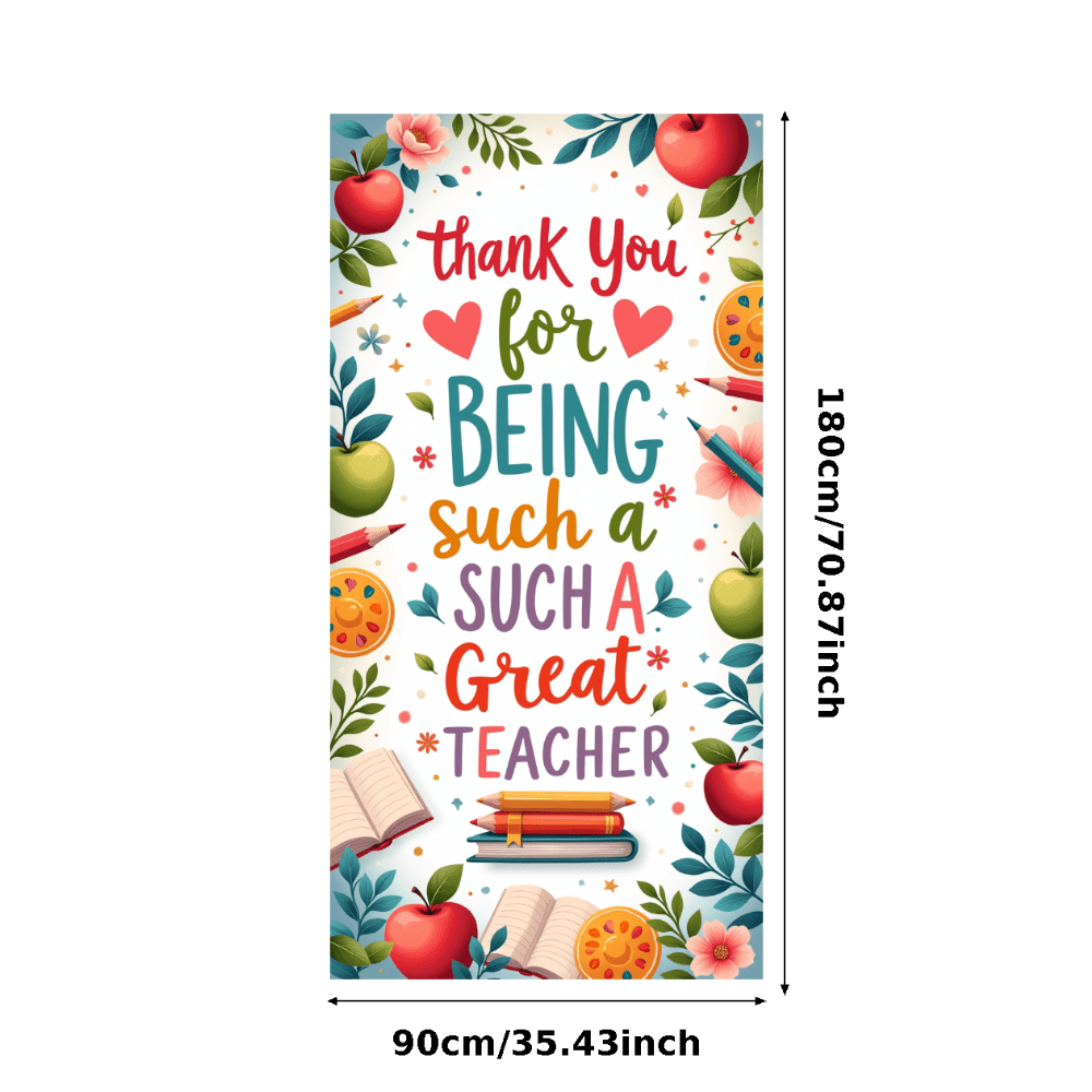 Educational Design Thank You Banner Floral Pattern Stylish Decor ...