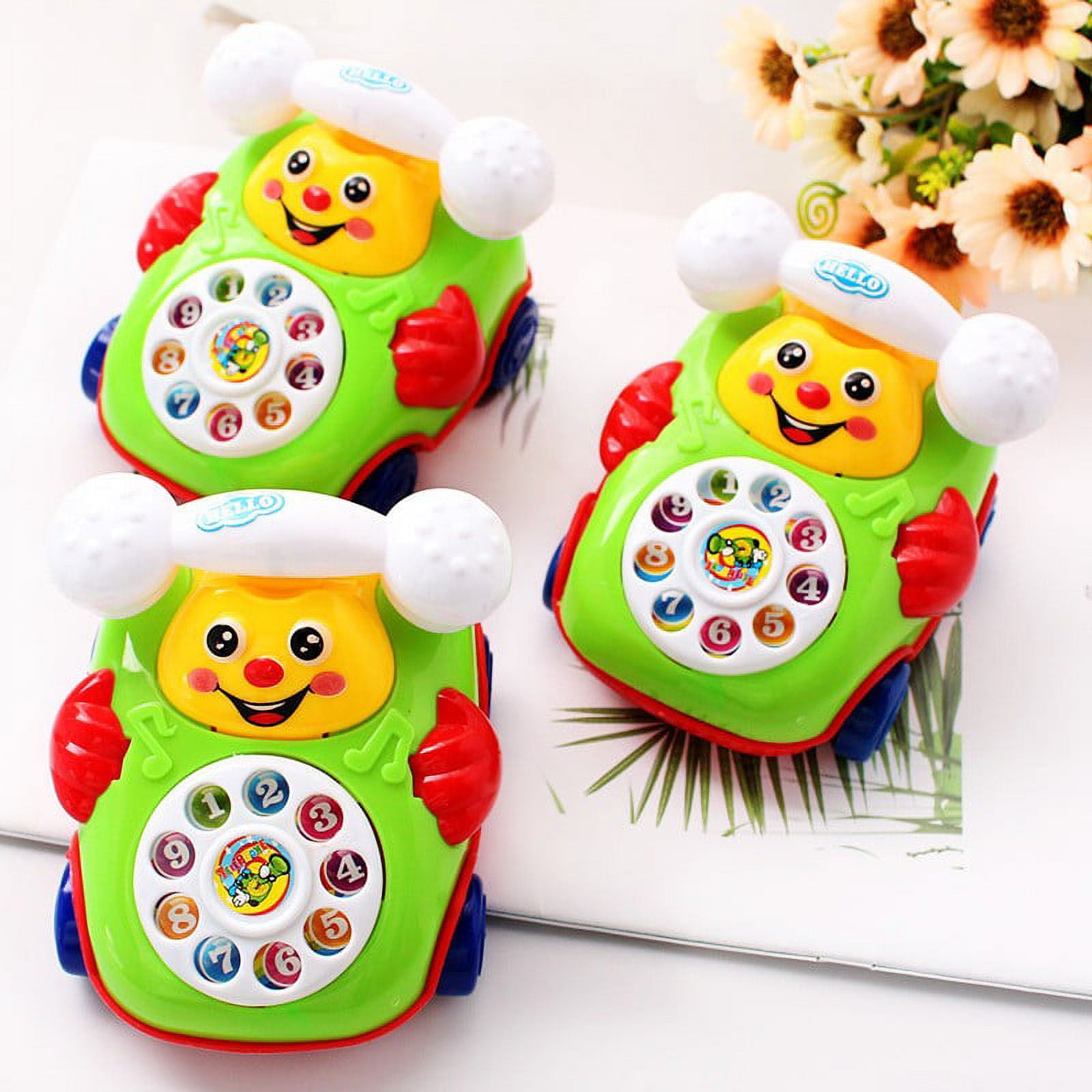 Educational Developmental Car Toy Telephone for Kids Cartoon Learning ...