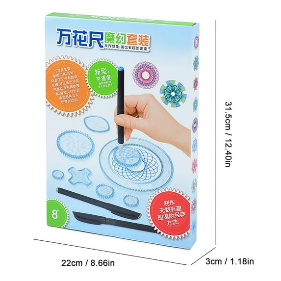 Educational Drawing Ruler Set for Painting and Learning with 20ml Tools ...