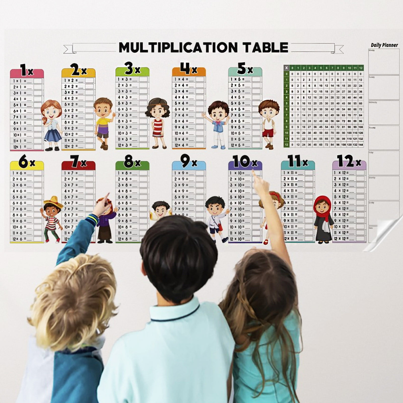 Educational Dry Erase Color Multiplication,Dry Erase Multiplication ...