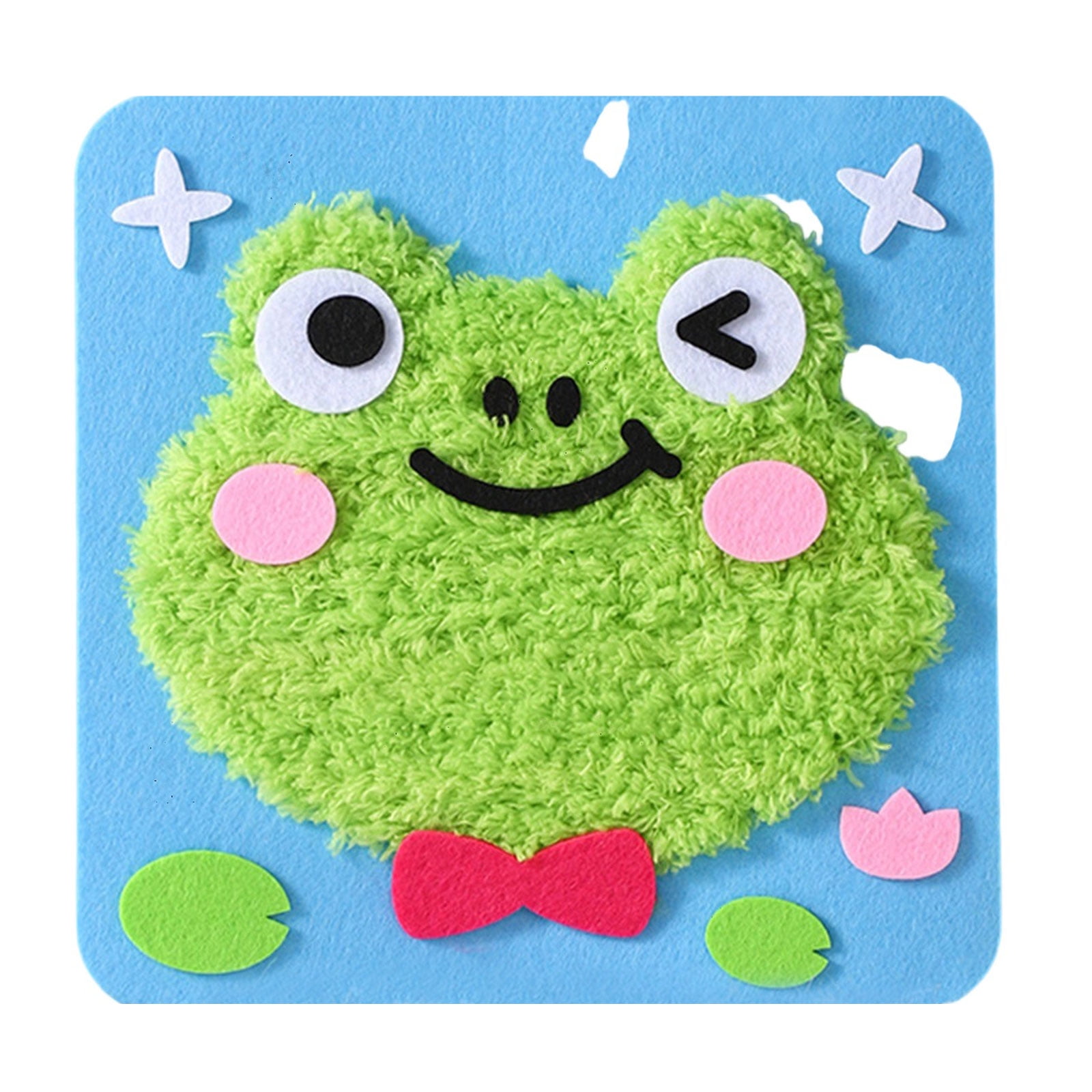 Educational Embroidery Doll Set Cartoon Felted Sewing Craft Set Kids ...