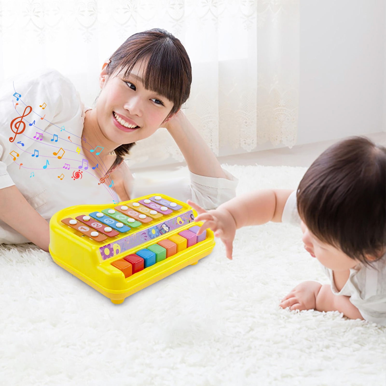 Educational Enlightenment Toy Eight Tone Hand Piano for Musical Play ...