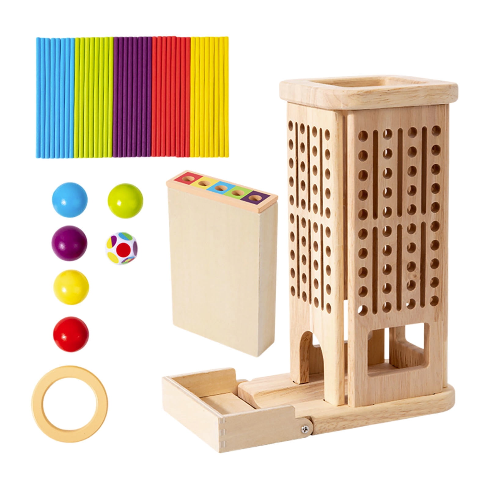 Educational Figurine Toy | Wooden Skill Building Game for Kids ...