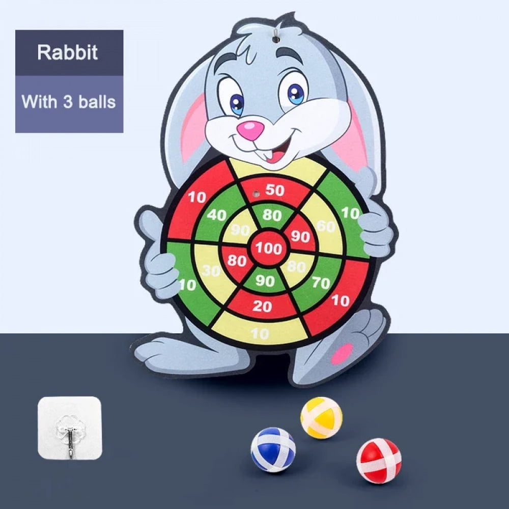 Educational Games Dart Board Baby Toy Stickey Ball Dart Indoor Sports ...