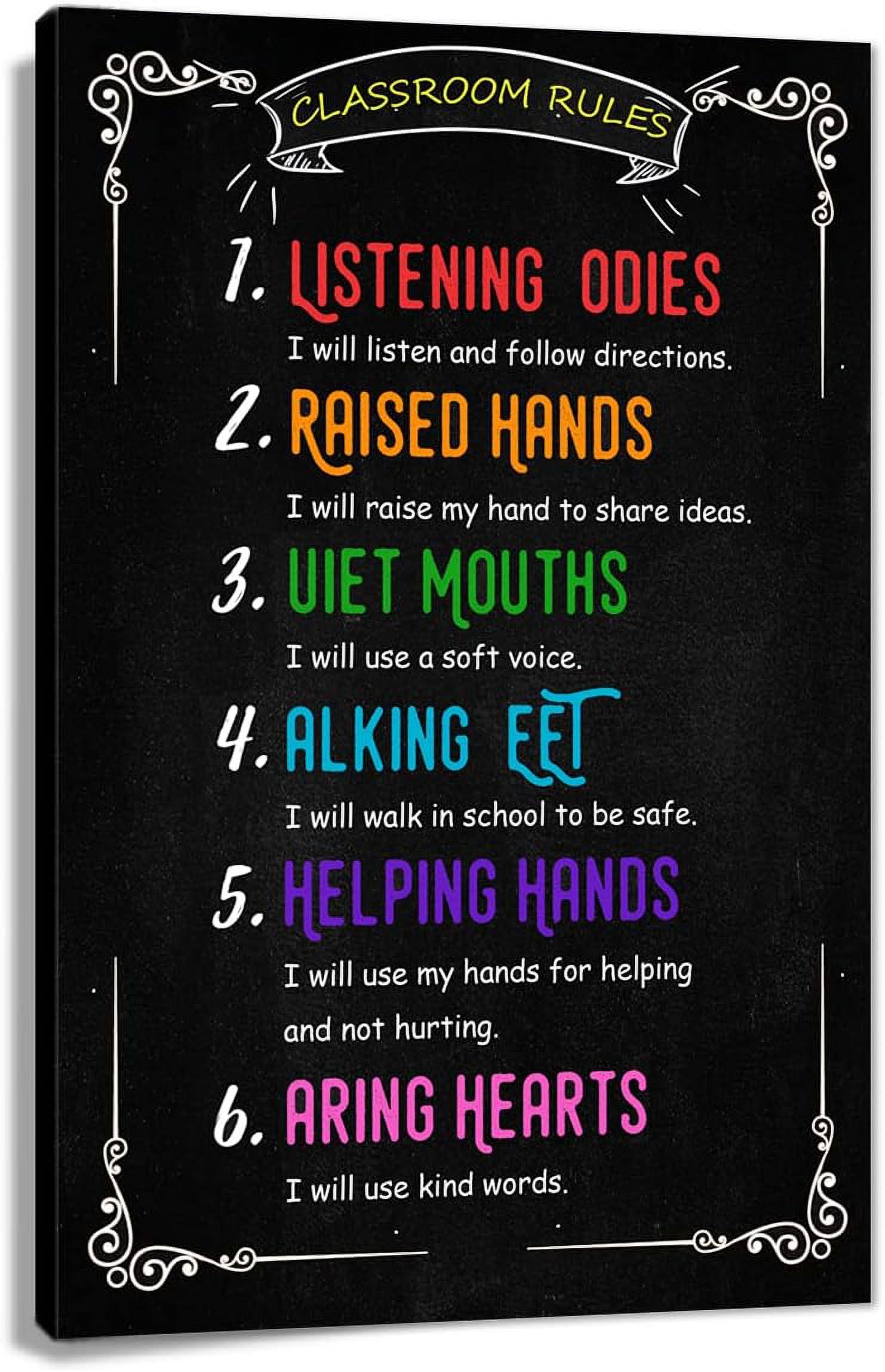 Educational Greek Alphabet Posters for Classroom Wall Art Prints Canvas ...