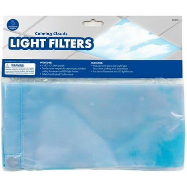 Educational Insights Light Filter Cover for Classroom in Tranquil Blue ...