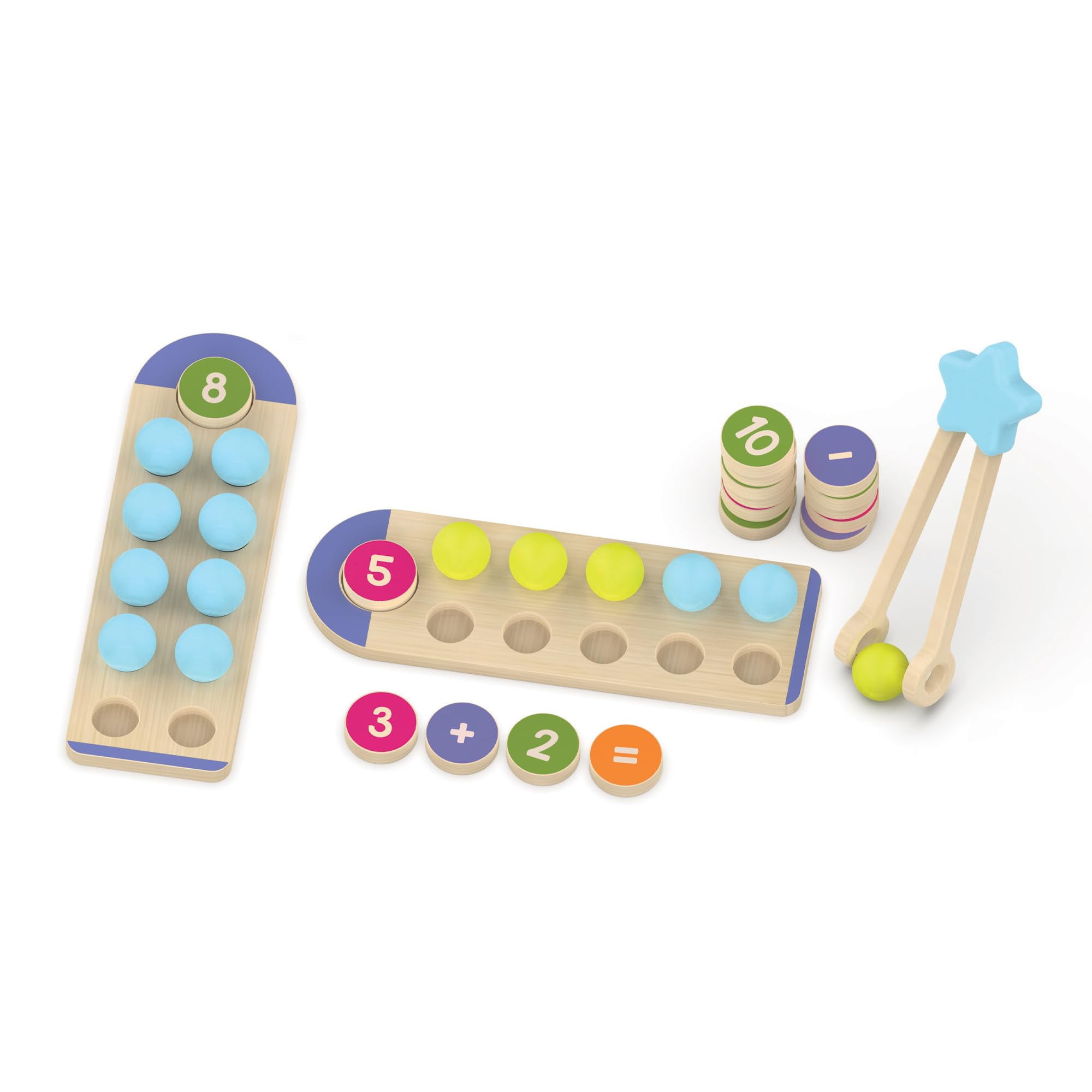 Educational Insights Count & DHF10 Match Wooden Set - Counting Toys ...