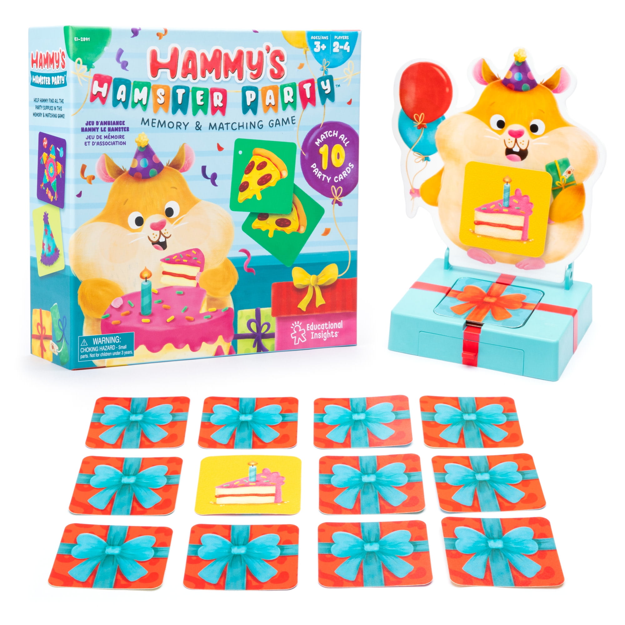 Educational Insights Hammy's Hamster Party, Memory Card Game, Toddler ...