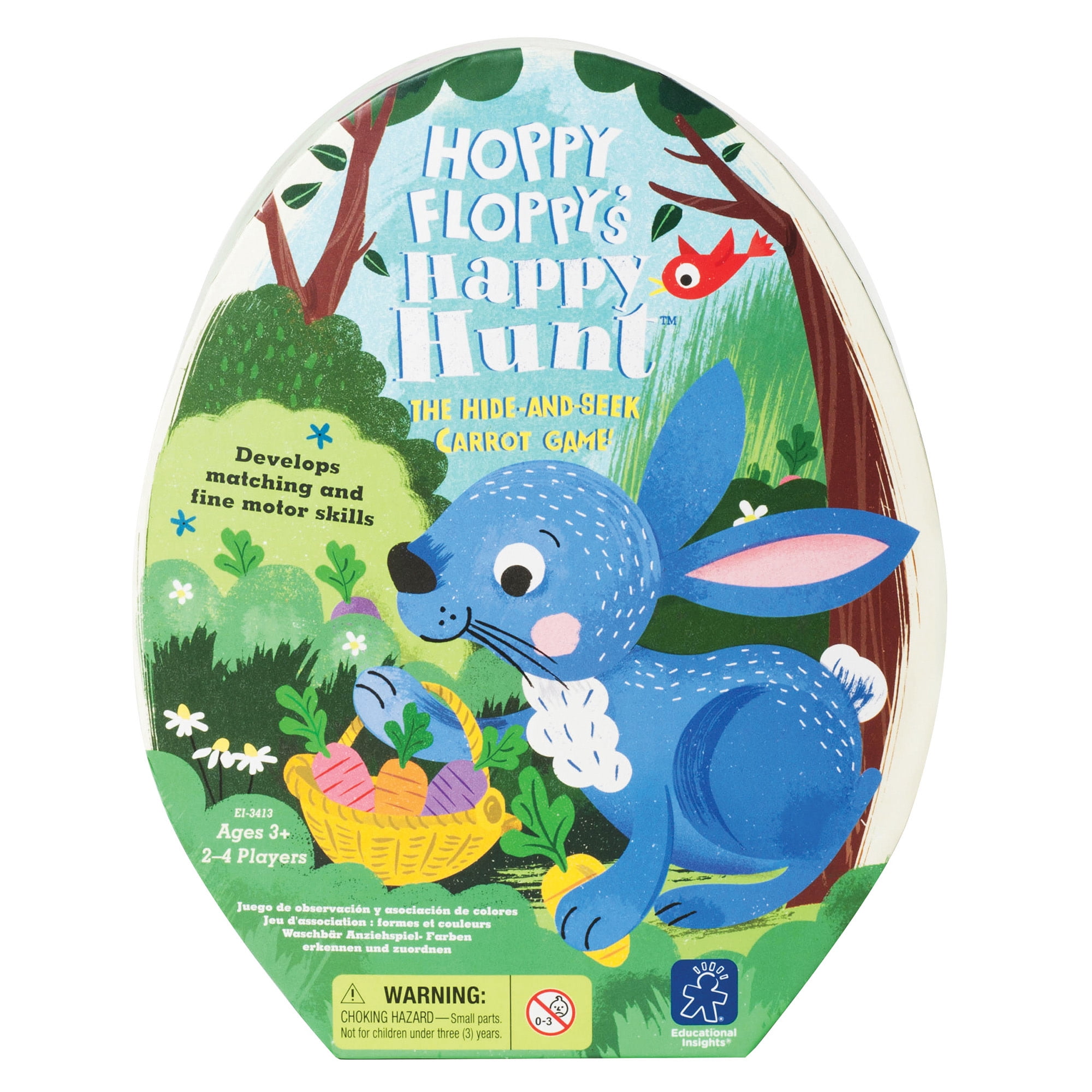 Educational Insights Hoppy Floppy's Happy Hunt, Preschool Board Game ...