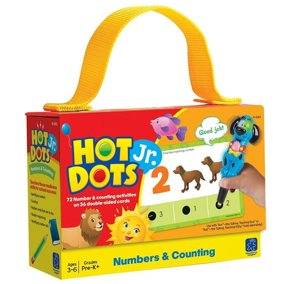 Educational Insights Hot Dots Jr. Numbers and Counting Card Set ...
