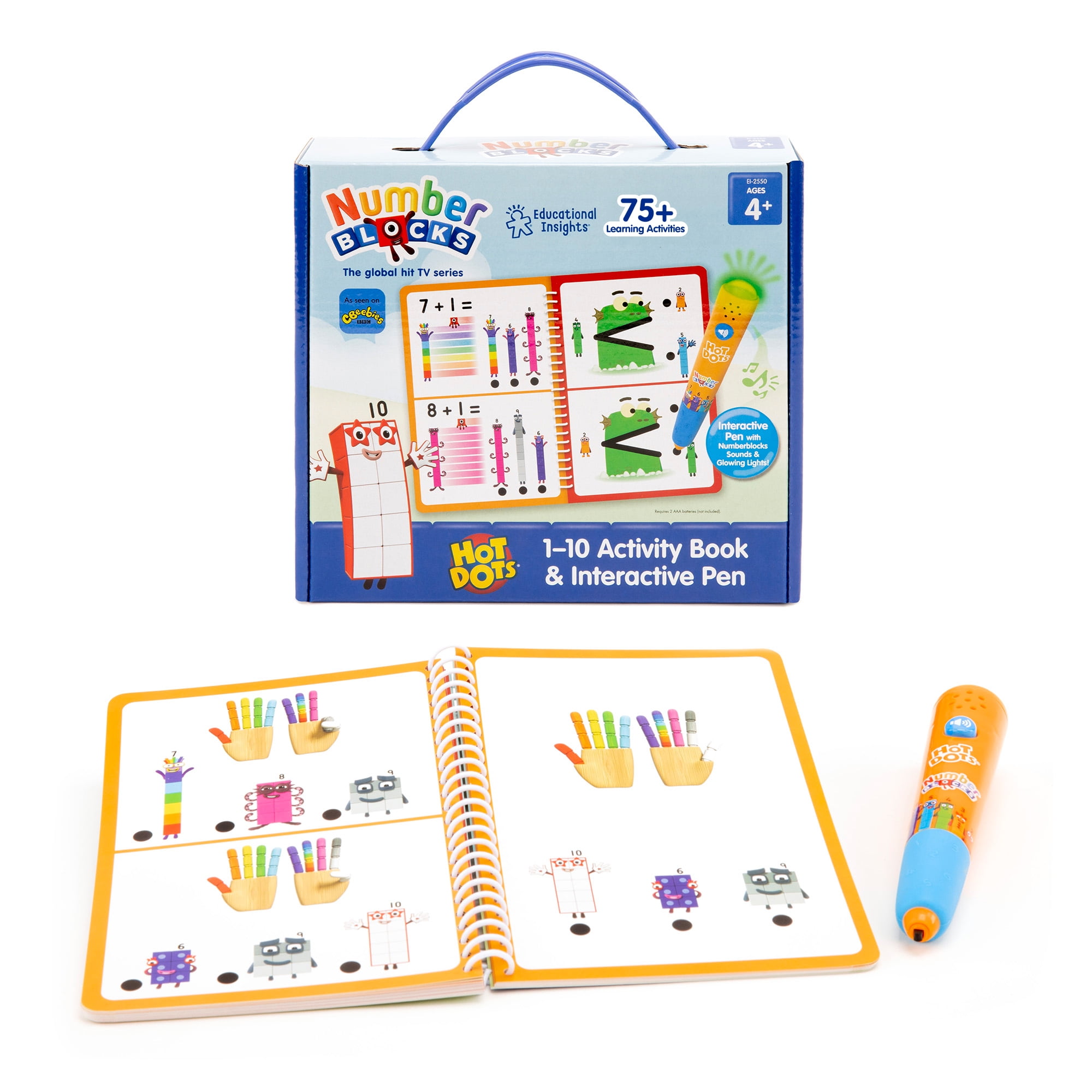 Educational Insights Hot Dots Numberblocks Workbook & Pen Numbers 1-10 ...