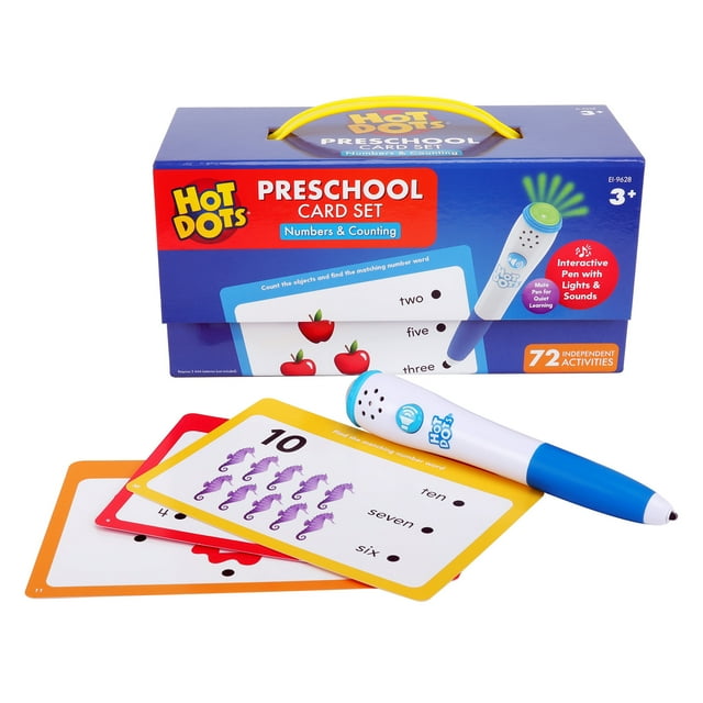 Educational Insights Hot Dots Numbers & Counting Flashcard Set with ...