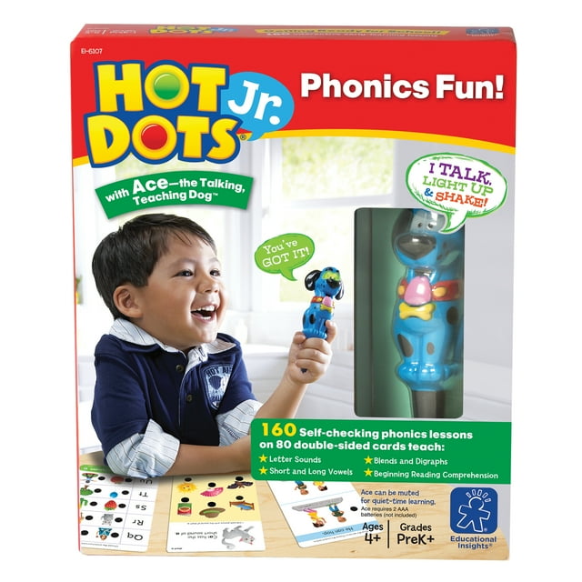 Educational Insights Hot Dots Phonics Set, Preschool Learning Toy with ...