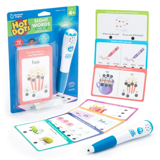Educational Insights Hot Dots Sight Word Card Set - Toddler and ...
