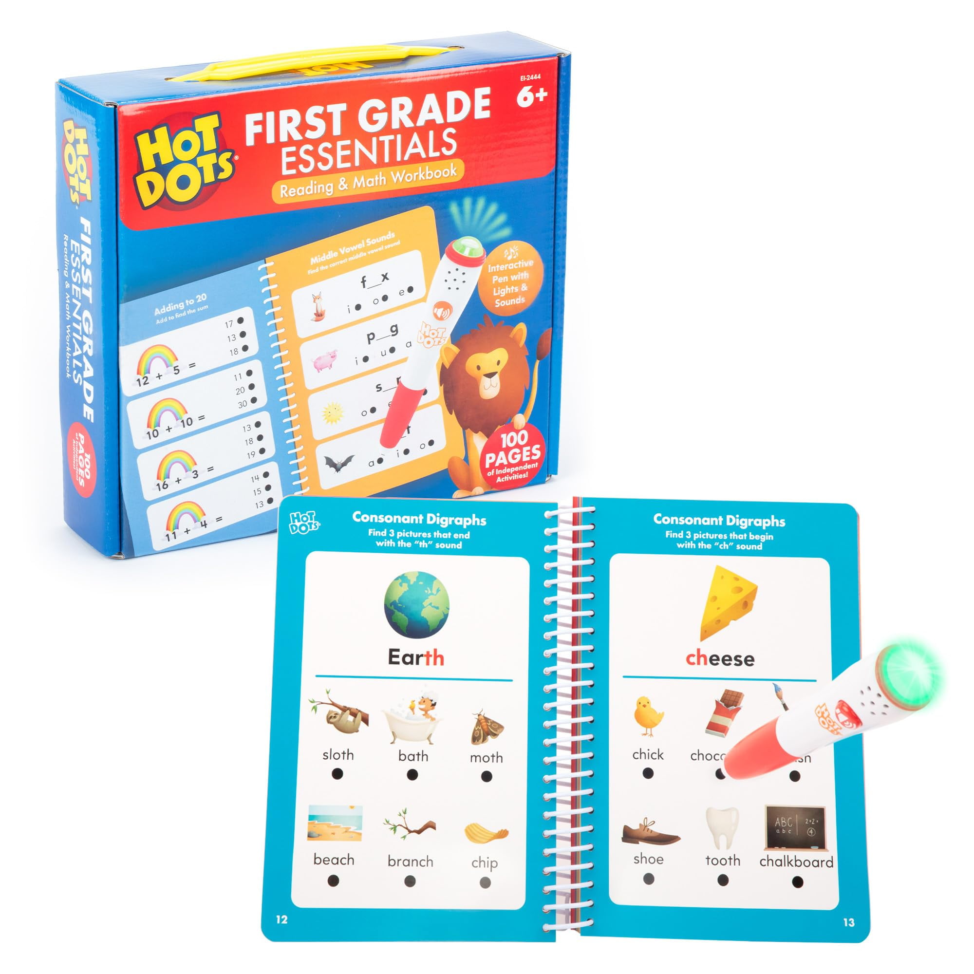 Educational Insights Hot Dots TMA2 First Grade Essentials: Reading & Workbook - 1st Grade ...