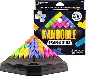 Educational Insights Kanoodle Pyramid, Brain Teaser Puzzle Game ...