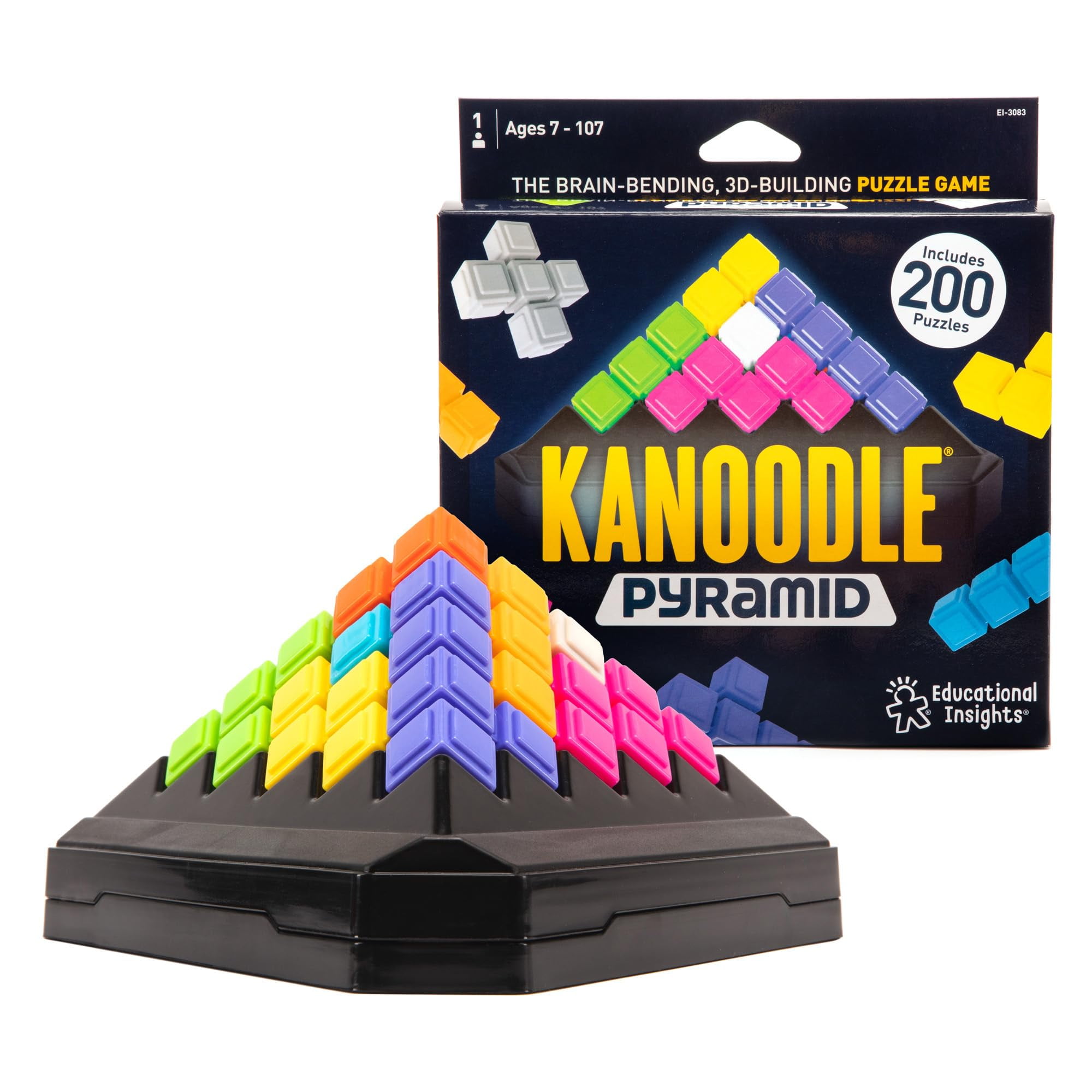 Educational Insights Kanoodle Pyramid, KEF16 Brain Teaser Puzzle Game ...