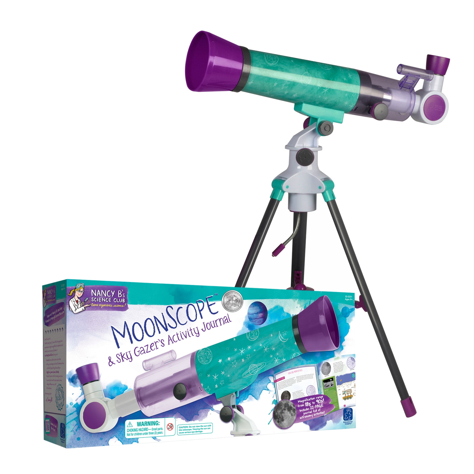 Educational Insights Nancy B's MoonScope Kids Telescope, STEM Toy, Gift ...