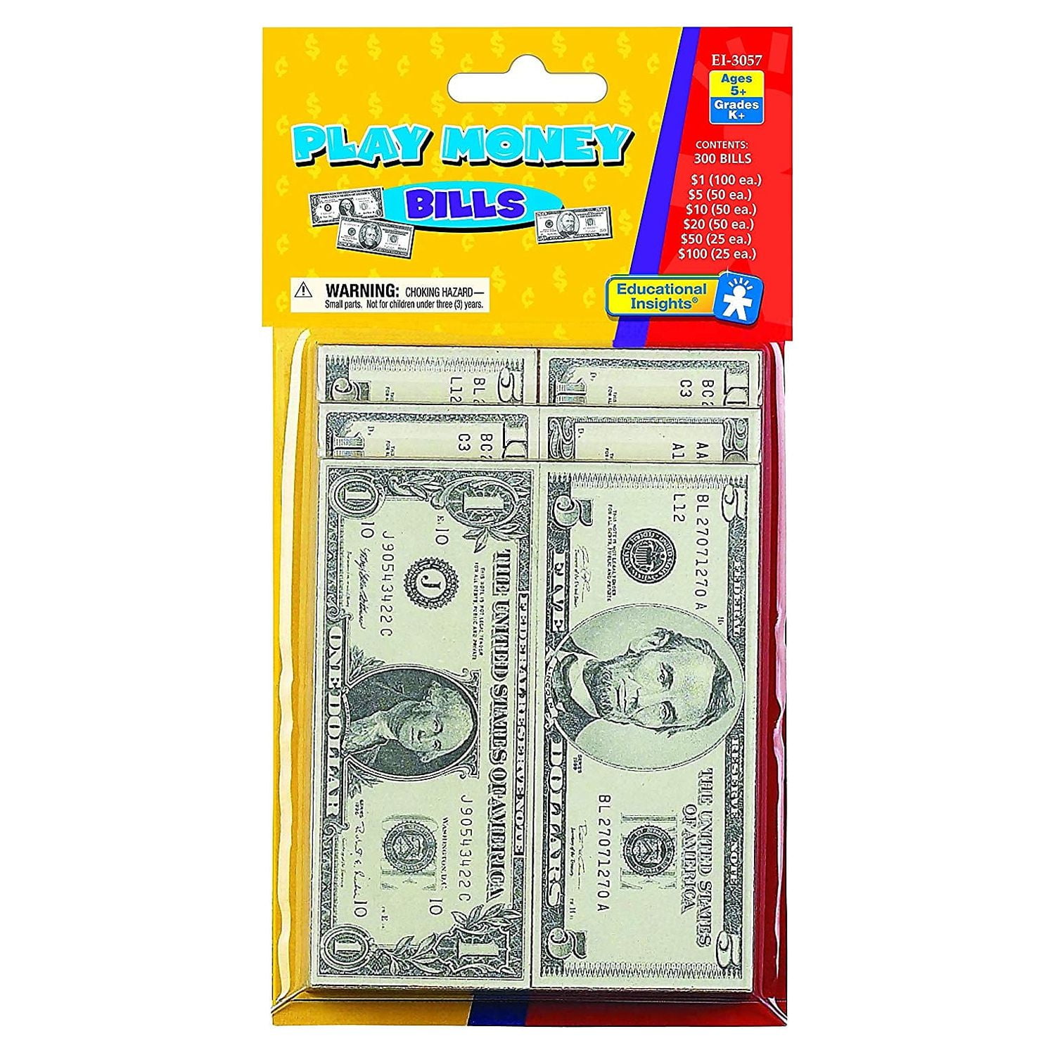 Educational Insights Play Money - Bills - Walmart.com
