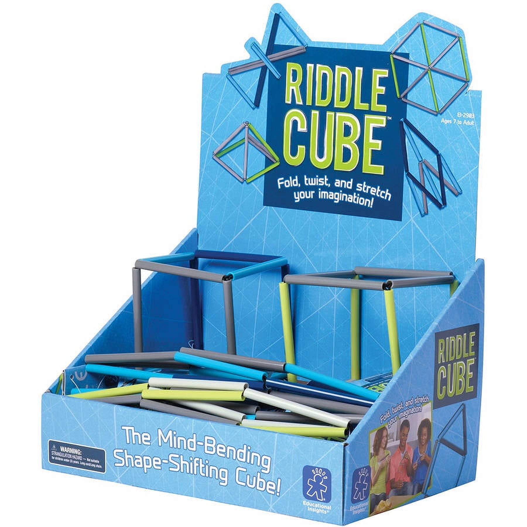 Educational Insights RiddleCube Shape-Shifter Party Pack of 12 Fun Game ...