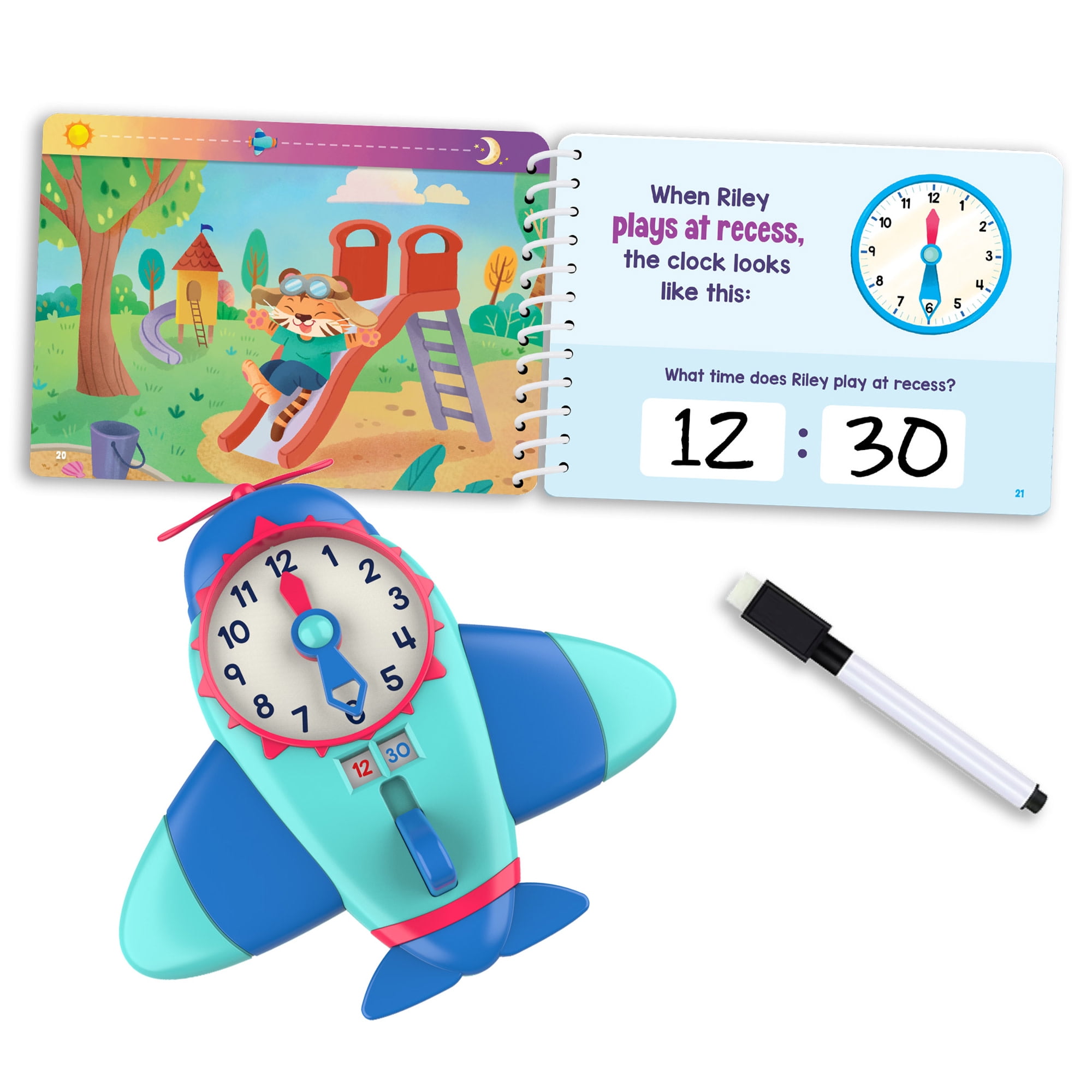 Educational Insights Time to Learn Telling Time Activity Set ...