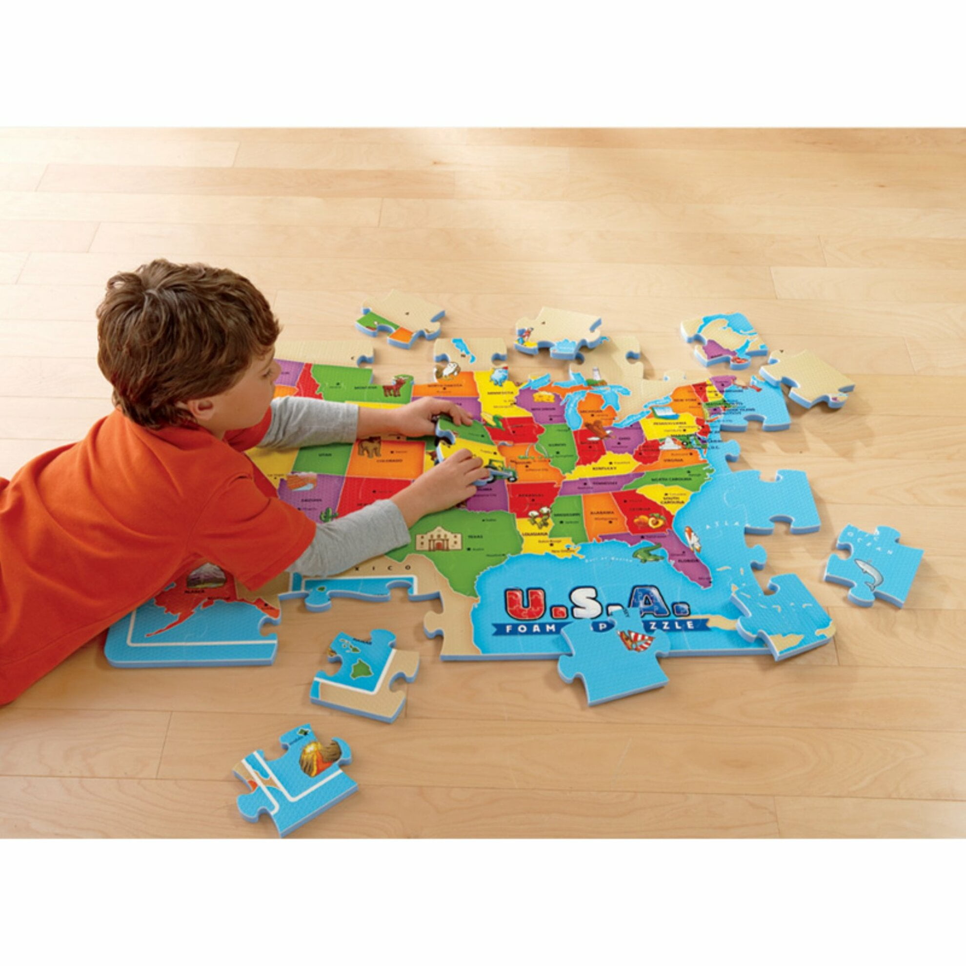 Educational Insights USA Foam Map Puzzle - Walmart.com